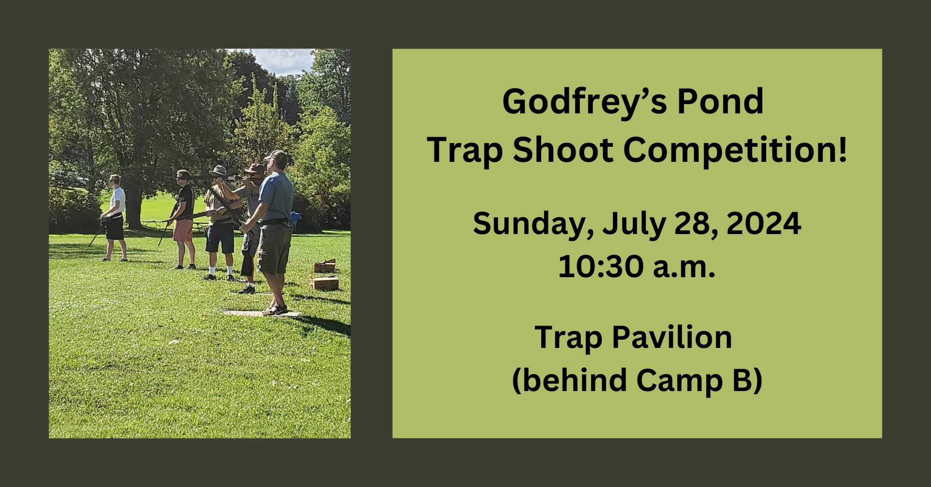 Godfrey’s Pond Trap Shoot Competition! – Welcome to Godfrey's Pond